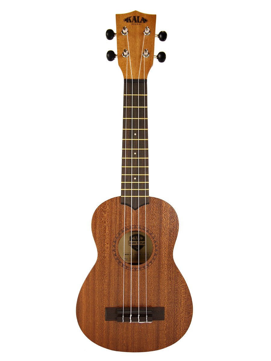 Official Kala Learn to Play Ukulele Soprano Starter Kit, Satin Mahogany – Includes online lessons, tuner app, and booklet (KALA-LTP-S)