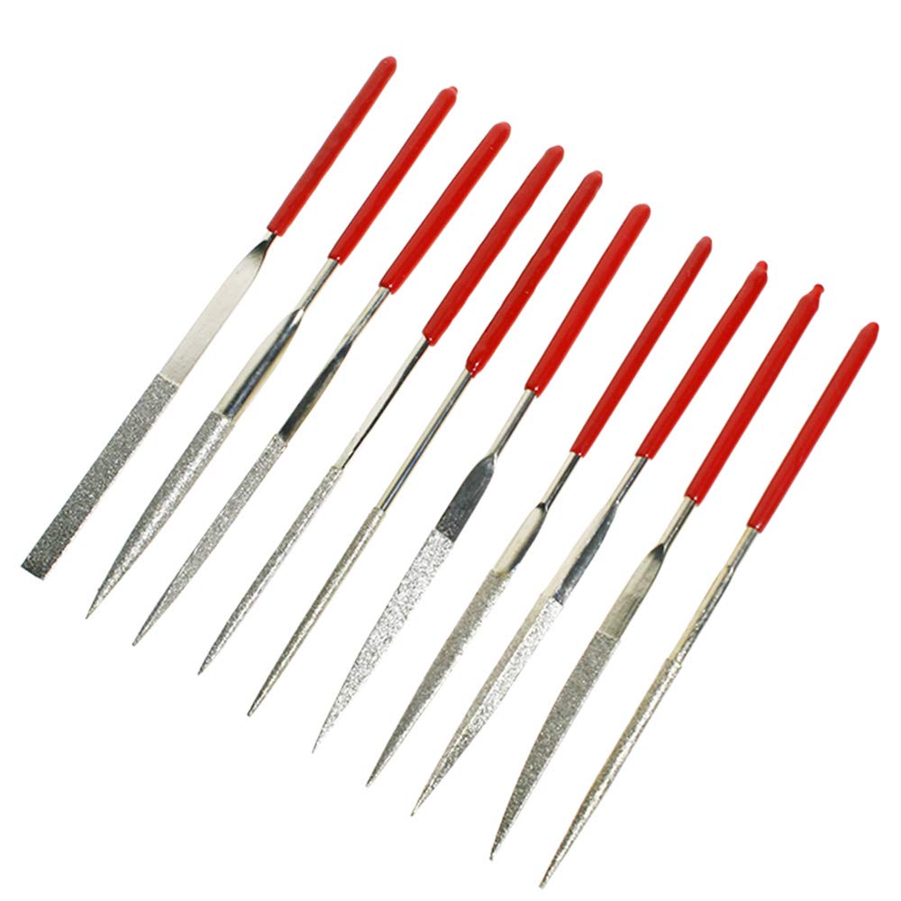 BIGTEDDY - Diamond Needle Nut Guitar Fret File Set Hole Slot Filing Guitar Repair Luthier Jewelers Jewelry Making Tool