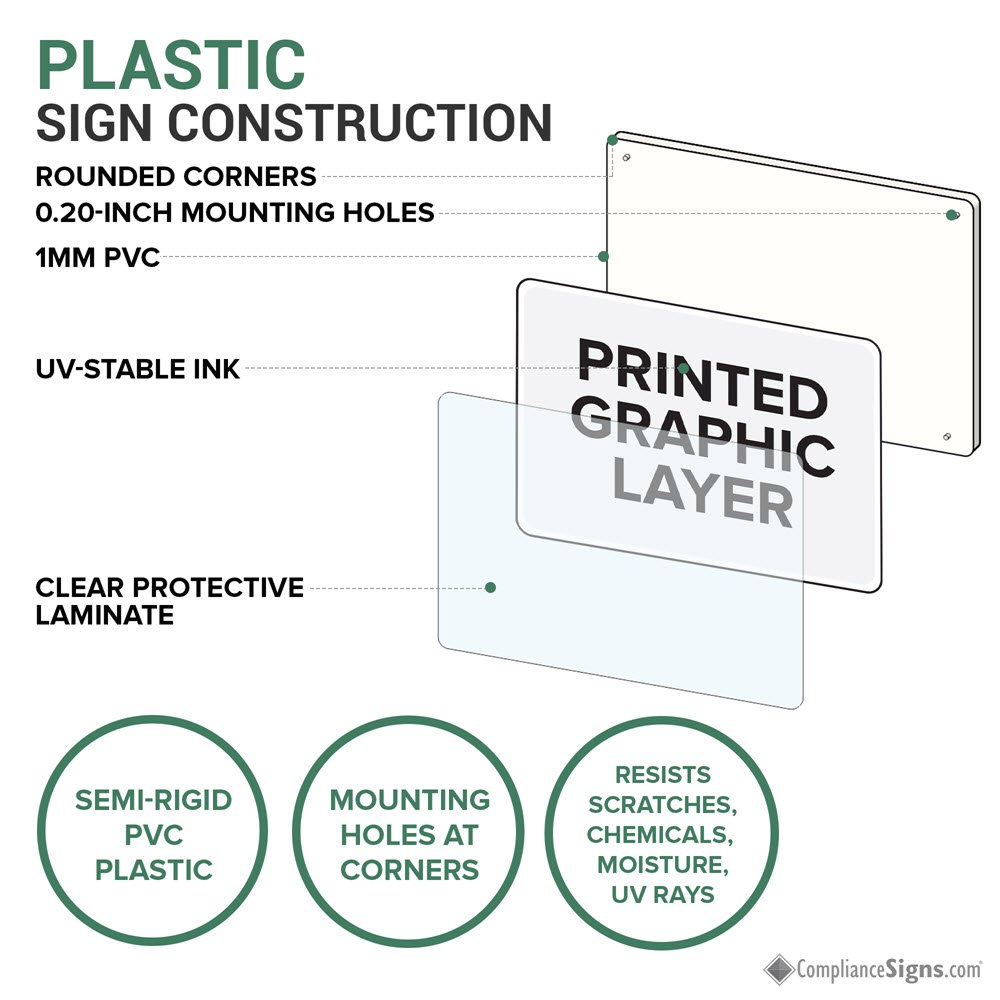 ComplianceSigns.com Vertical Notice No One Under 18 Permitted OSHA Safety Sign, 10x7 in. Plastic for Restricted Access