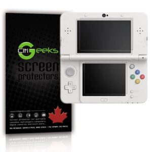 citigeeks [3-pack screen protector for nintendo 3ds new 2014 high definition (hd) [anti-glare]. maximum clarity and accurate touch screen sensitivity fingerprint resistant semi-matte.