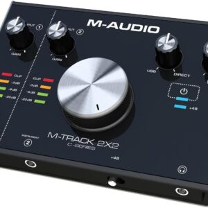 M Audio M Track 2X2 | 2 In / 2 Out 24/192 USB Audio Interface