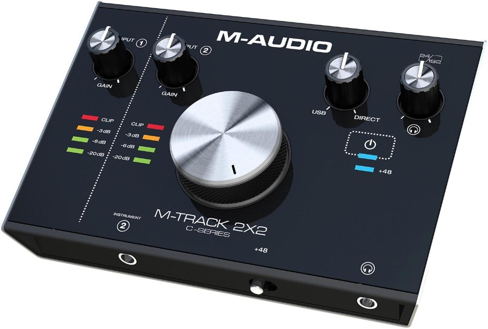 M Audio M Track 2X2 | 2 In / 2 Out 24/192 USB Audio Interface