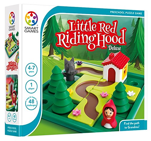 SmartGames Little Red Riding Hood Deluxe Skill-Building Board Game with Picture Book for Ages 4+