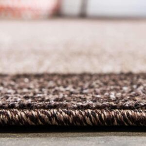 Unique Loom Del Mar Collection Area Rug - Abigail (2' 7" x 10' Runner, Light Brown/ Beige)