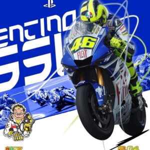 Skin Ps4 Old - Valentino Rossi - Limited Edition Decal Cover ADESIVA Playstation 4 Slim Sony Bundle