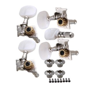 yibuy banjo semiclosed right machine head tuning tuner peg key for guitar parts pack of 5