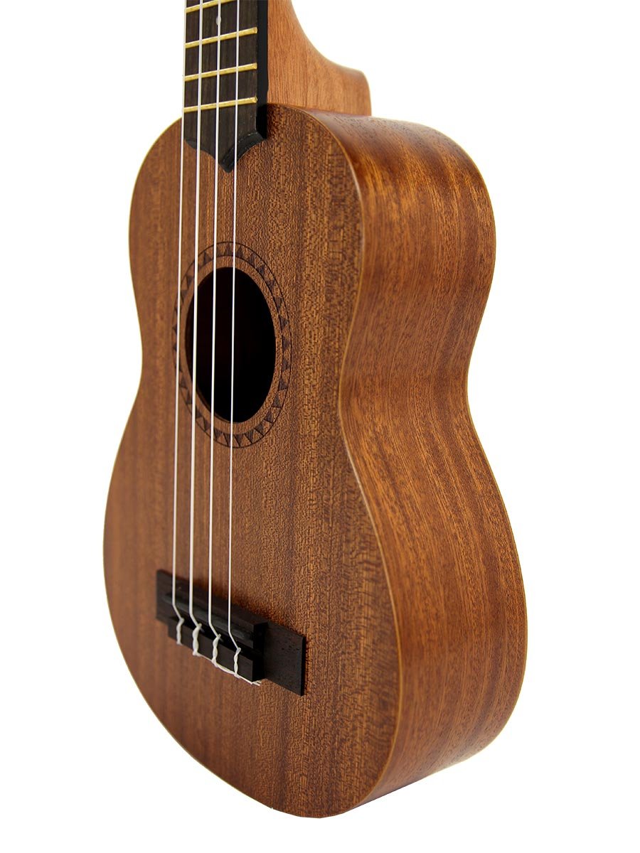 Official Kala Learn to Play Ukulele Soprano Starter Kit, Satin Mahogany – Includes online lessons, tuner app, and booklet (KALA-LTP-S)