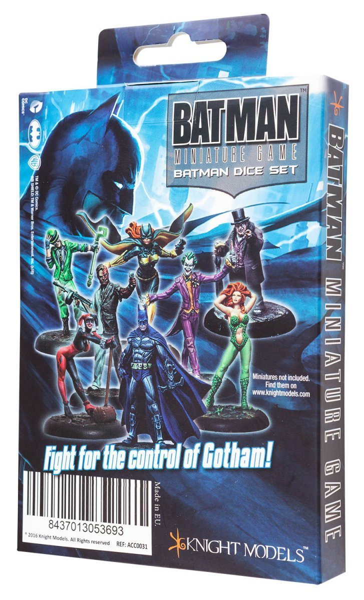 Q-Workshop Batman Miniature Game - D6 Batman Dice Set (6), Standard (15mm - 17mm)