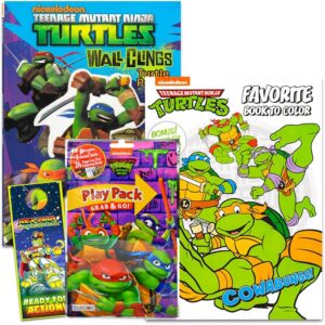 teenage mutant ninja turtles coloring and activity book set with stickers (3 tmnt coloring and activity books, over 30 stickers)