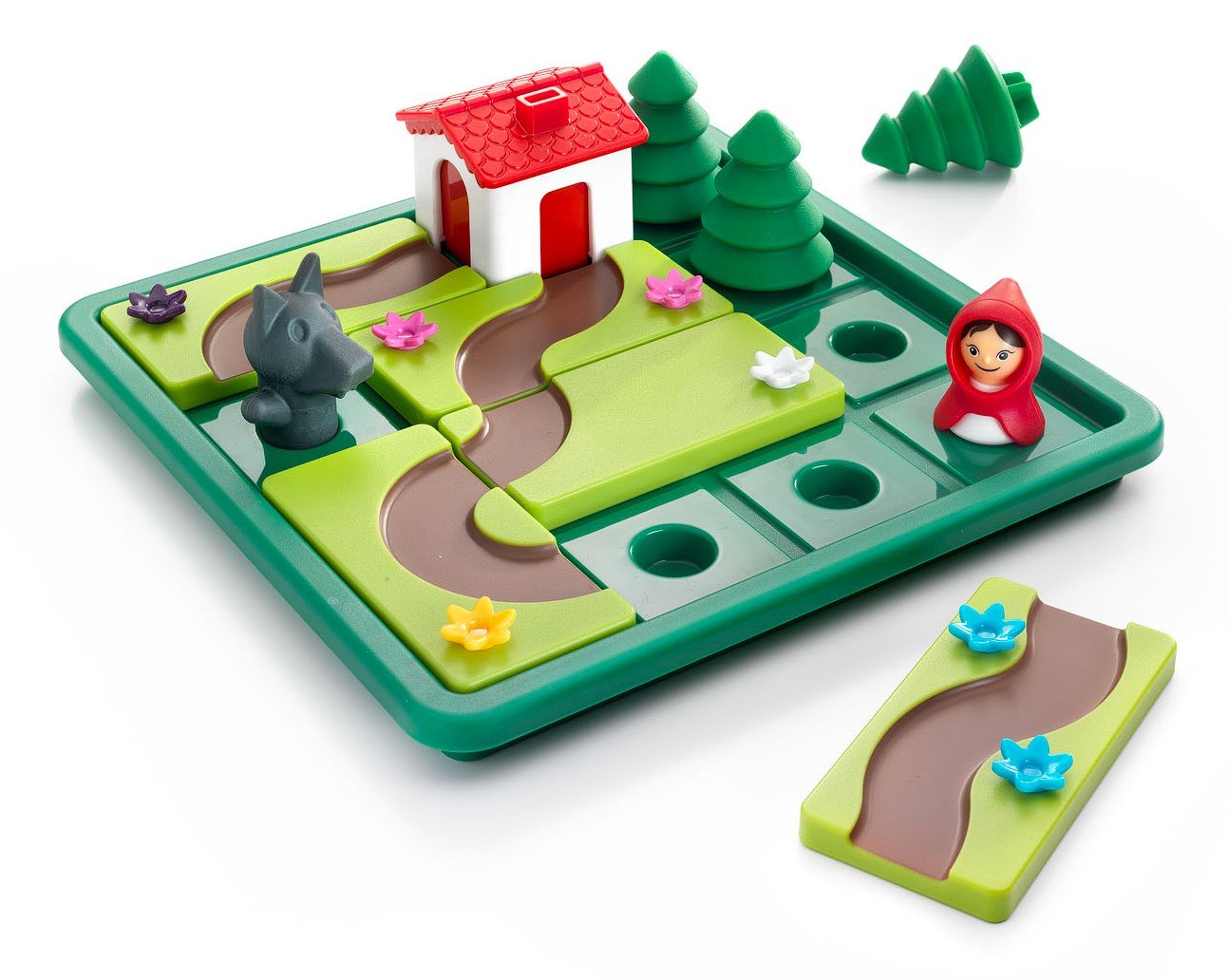 SmartGames Little Red Riding Hood Deluxe Skill-Building Board Game with Picture Book for Ages 4+