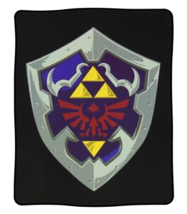 nintendo zelda shield throw blanket