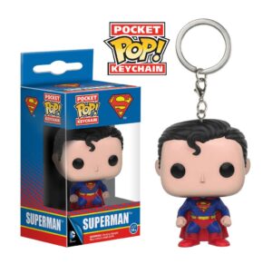 funko pocket pop dc superman action figure keychain