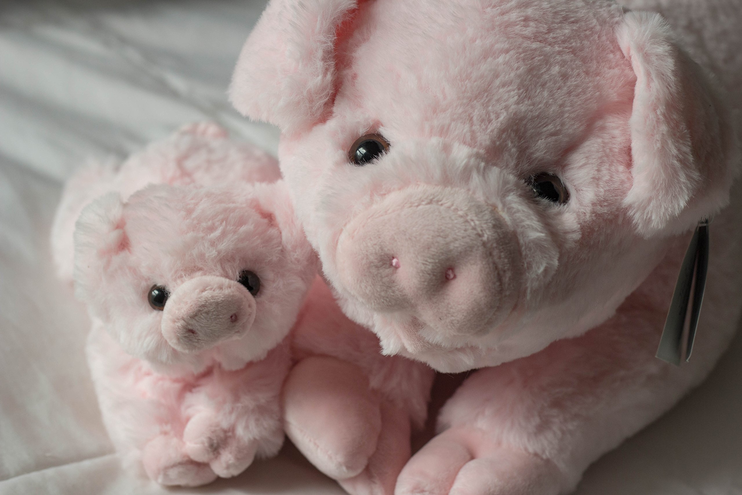 Mother & Baby Stuffed Pig Plush Toy Set | Super Soft Pig Stuffed Animal | Cute Plushies for Kids’ Bedroom | 17" Stuffed Animals for Girls & Boys | Farm Animal Toys by Exceptional Home