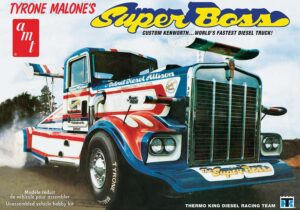 amt amt930 1:25 sclae tyrone malone's - kenworth super boss drag truck