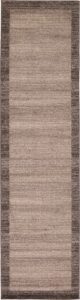 unique loom del mar collection area rug - abigail (2' 7" x 10' runner, light brown/ beige)