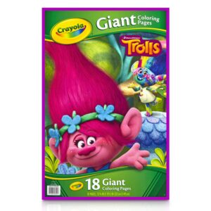 crayola giant coloring pages, trolls