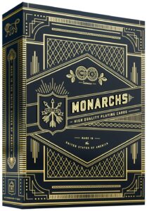 monarch playing cards by theory11 , blue, 3.5 x 2.5-inch