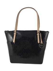 michael kors jet set item tote bag black (35s6mttt8z)