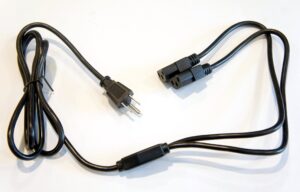 dual monitor computer screen power cord cable 6 foot ac 3 prong power cord