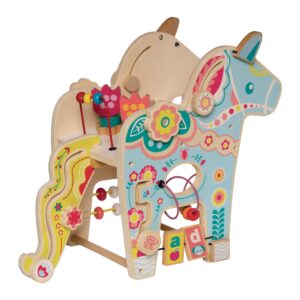 Manhattan Toy Playful Pony Wooden Toddler Activity Center , 18 x 9 x 13 inches