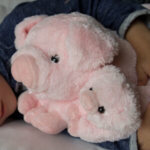 Mother & Baby Stuffed Pig Plush Toy Set | Super Soft Pig Stuffed Animal | Cute Plushies for Kids’ Bedroom | 17" Stuffed Animals for Girls & Boys | Farm Animal Toys by Exceptional Home