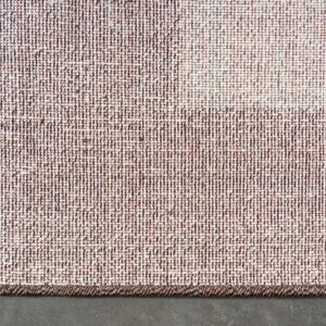 Unique Loom Del Mar Collection Area Rug - Abigail (2' 7" x 10' Runner, Light Brown/ Beige)