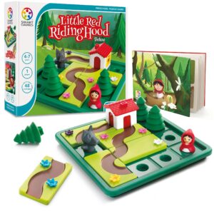 SmartGames Little Red Riding Hood Deluxe Skill-Building Board Game with Picture Book for Ages 4+