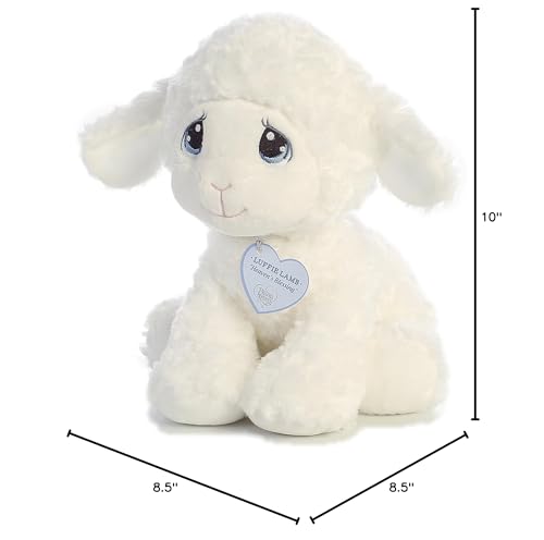 Aurora® Inspirational Precious Moments™ Luffie Lamb Stuffed Animal - Cherished Memories - Enduring Comfort - White 12 Inches