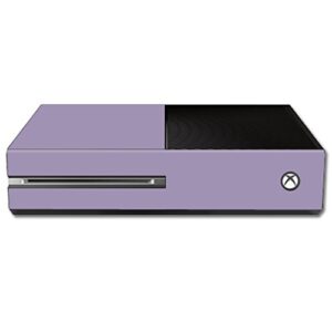 mightyskins skin compatible with microsoft xbox one - solid lavender | protective, durable, and unique vinyl decal wrap cover | easy to apply, remove, and change styles | made in the usa