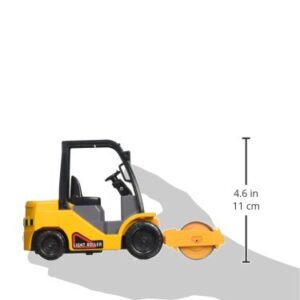 Big Daddy Trucks-Small Lightweight Friction Powered Compact Steamroller That can roll Objects and is Easy to Move Around