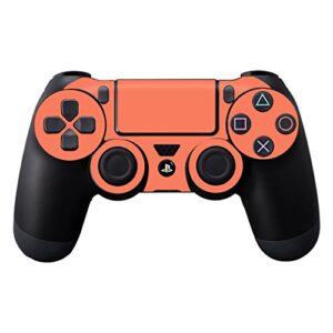 mightyskins skin compatible with sony ps4 controller - solid salmon | protective, durable, and unique vinyl decal wrap cover | easy to apply, remove, and change styles | made in the usa