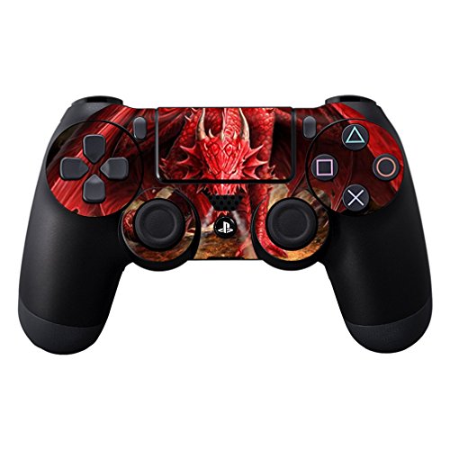 MightySkins Skin for Sony PS4 Controller - Angry Dragon | Protective, Durable, and Unique Vinyl Decal wrap Cover | Easy to Apply, Remove, and Change Styles | Made in The USA