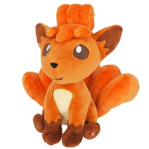 sanei pokemon all star collection vulpix stuffed plush toy, 7"