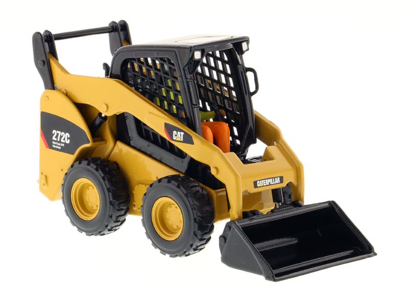 1:32 Caterpillar 272C Skid Steer Loader - Core Classics Series by Diecast Masters - 85167C (Comes with Pallet Fork and Grapple Bucket Attachment)