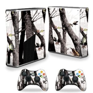 mightyskins skin compatible with x-box 360 xbox 360 s console - artic camo | protective, durable, and unique vinyl decal wrap cover | easy to apply, remove, and change styles | made in the usa