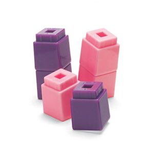 didax educational resources, pink, unifix cubes bag of 100