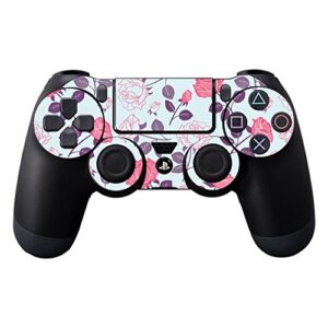 mightyskins skin compatible with sony ps4 controller - vintage floral | protective, durable, and unique vinyl decal wrap cover | easy to apply, remove, and change styles | made in the usa