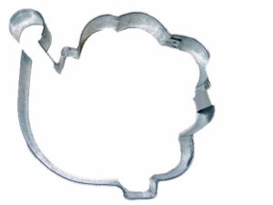 threshold galvanized steel cookie cutter (santa)