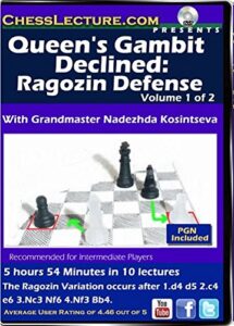 chess lecture queen's gambit declined - ragozin defense - 2 dvds volume 148