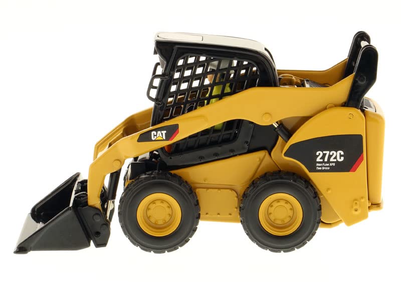 1:32 Caterpillar 272C Skid Steer Loader - Core Classics Series by Diecast Masters - 85167C (Comes with Pallet Fork and Grapple Bucket Attachment)