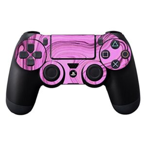 mightyskins skin compatible with sony ps4 controller - pink thai marble | protective, durable, and unique vinyl decal wrap cover | easy to apply, remove, and change styles | made in the usa