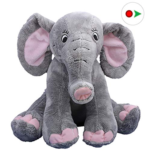 Stuffems Toy Shop Record Your Own Plush 16 inch Elephant - Ready to Love in A Few Easy Steps