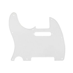 FLEOR 8 Hole TL Pickguard Scratch Plate with Pickguard Screws Set Fit USA/MX Standard TL Style Pickguard Replacement, 1Ply Transparent