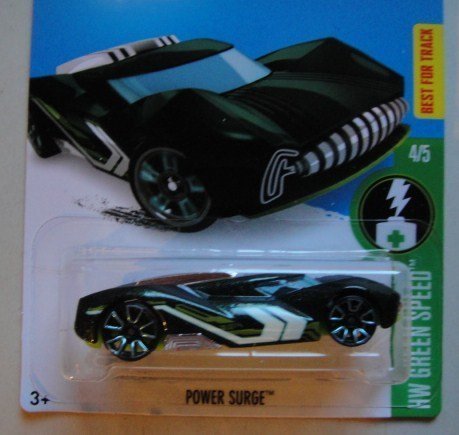 Hot Wheels 2016 H.W. Green Speed Power Surge Metal Flake Dark Green 244/250