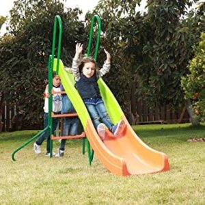 Outdoor Slide, Playground Slide, Plastic Slide for Playground, Playset Slide, 8 Ft Slide for Swing Set, 8ft Deck Slide, Indoor/Outdoor Backyard Slide for Kids Ages 3-8