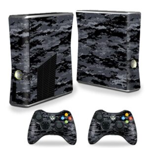 mightyskins skin compatible with x-box 360 xbox 360 s console - digital camo | protective, durable, and unique vinyl decal wrap cover | easy to apply, remove, and change styles | made in the usa