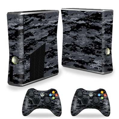 MightySkins Skin Compatible with X-Box 360 Xbox 360 S Console - Digital Camo | Protective, Durable, and Unique Vinyl Decal wrap Cover | Easy to Apply, Remove, and Change Styles | Made in The USA