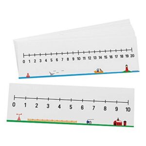 didax educational resources 0-10/0-20 number line, set of 10, multi (211557)