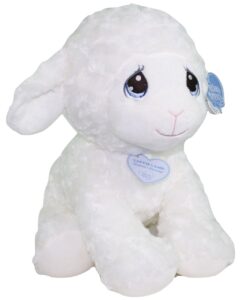 aurora® inspirational precious moments™ luffie lamb stuffed animal - cherished memories - enduring comfort - white 12 inches