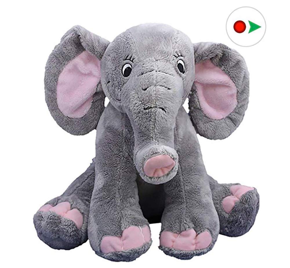 Stuffems Toy Shop Record Your Own Plush 16 inch Elephant - Ready to Love in A Few Easy Steps